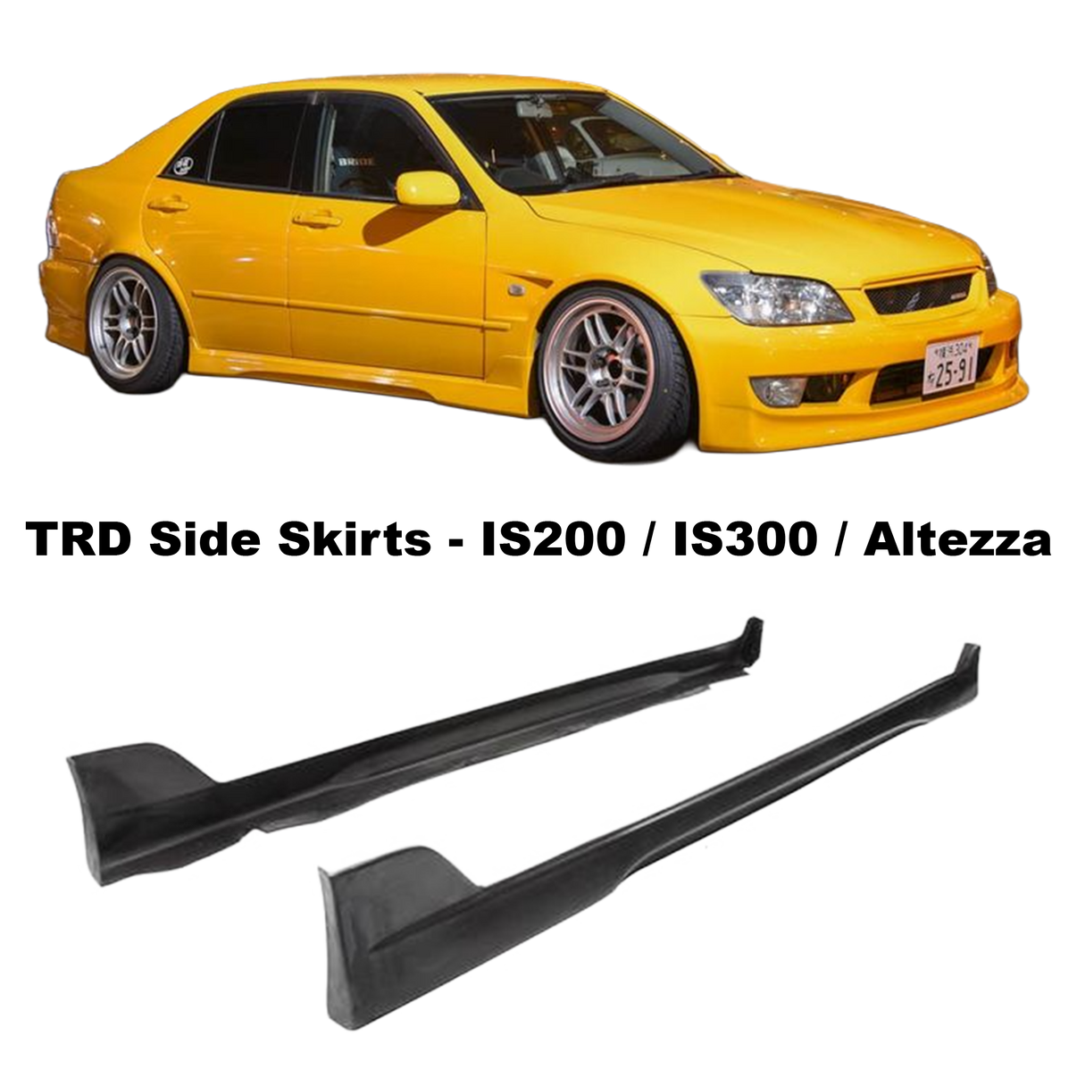Plastic TRD Style Side Skirts for Lexus IS200, IS300, Altezza – JDM House